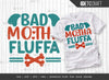 Bad Motha Fluffa SVG Cut File | Dog Paw Svg | Dog Bandana Svg | Dog ...