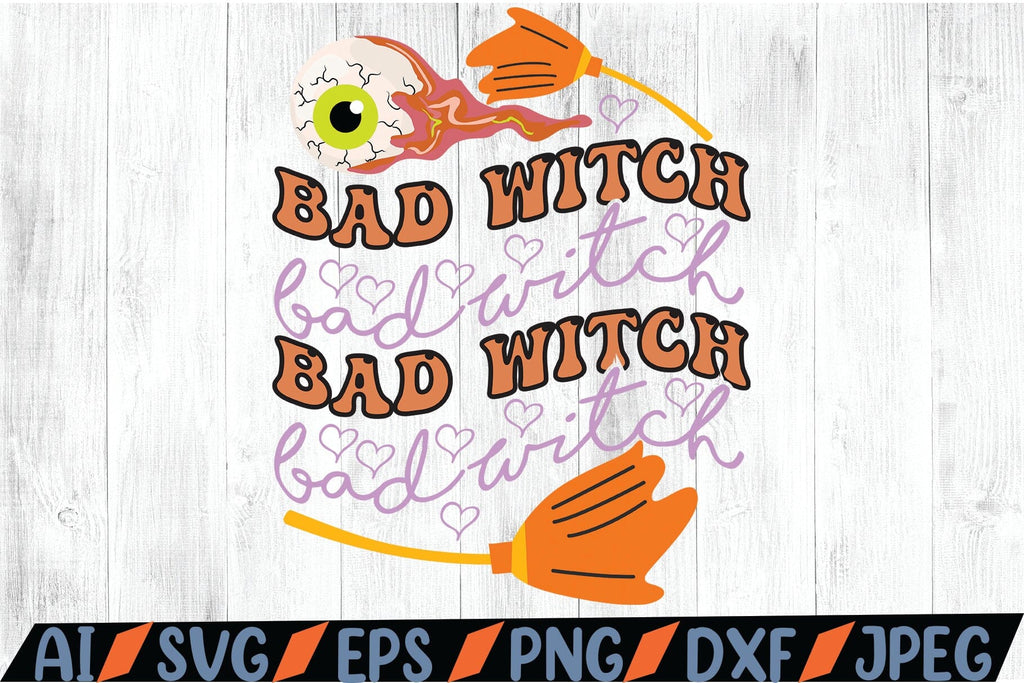Bad Witch SVG - So Fontsy