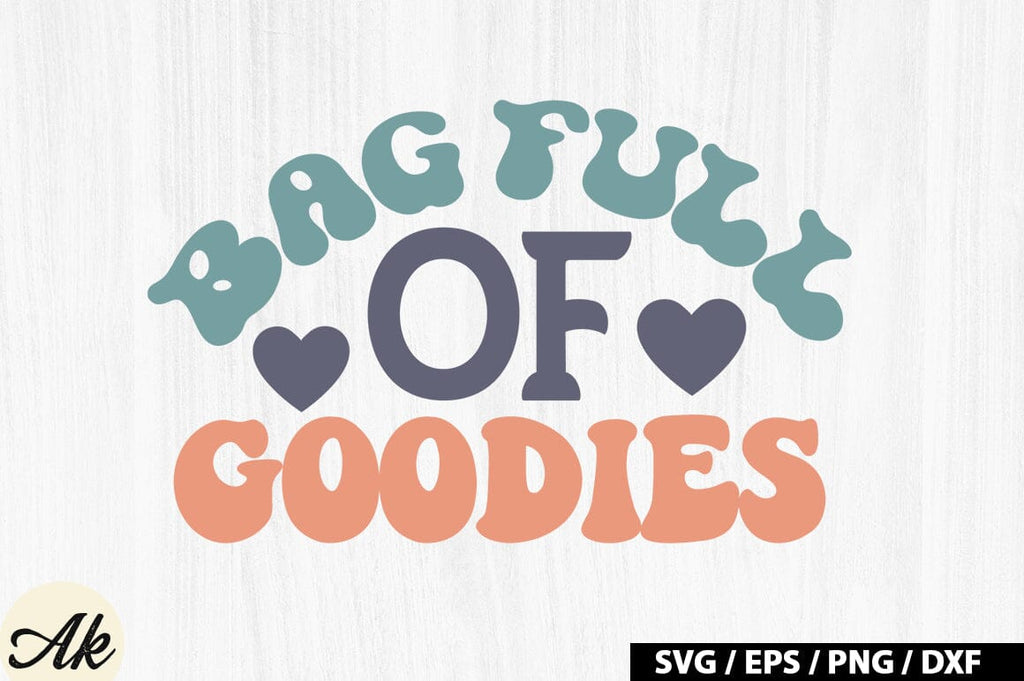 Bag full of goodies Retro SVG - So Fontsy