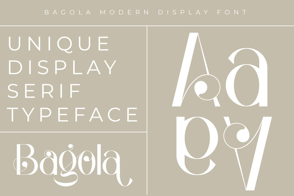 Bagola Typeface - So Fontsy