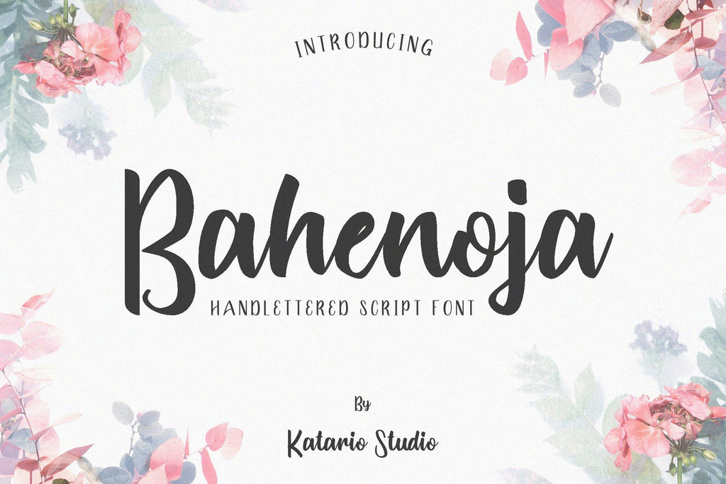 Bahenoja | Handwritten Script Font - So Fontsy