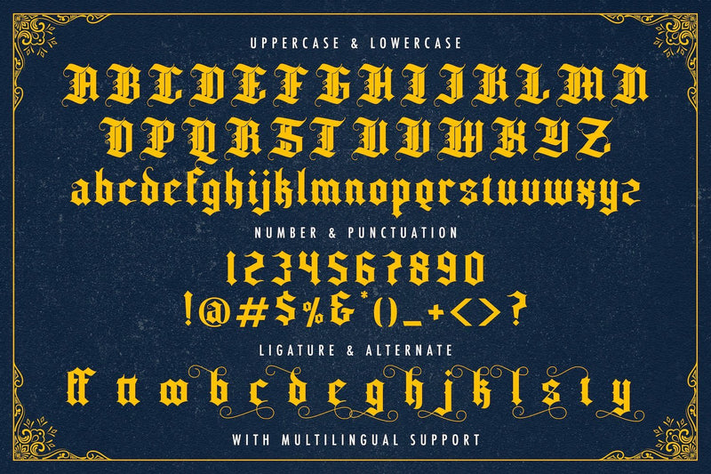 Bahisy - Blackletter Font - So Fontsy