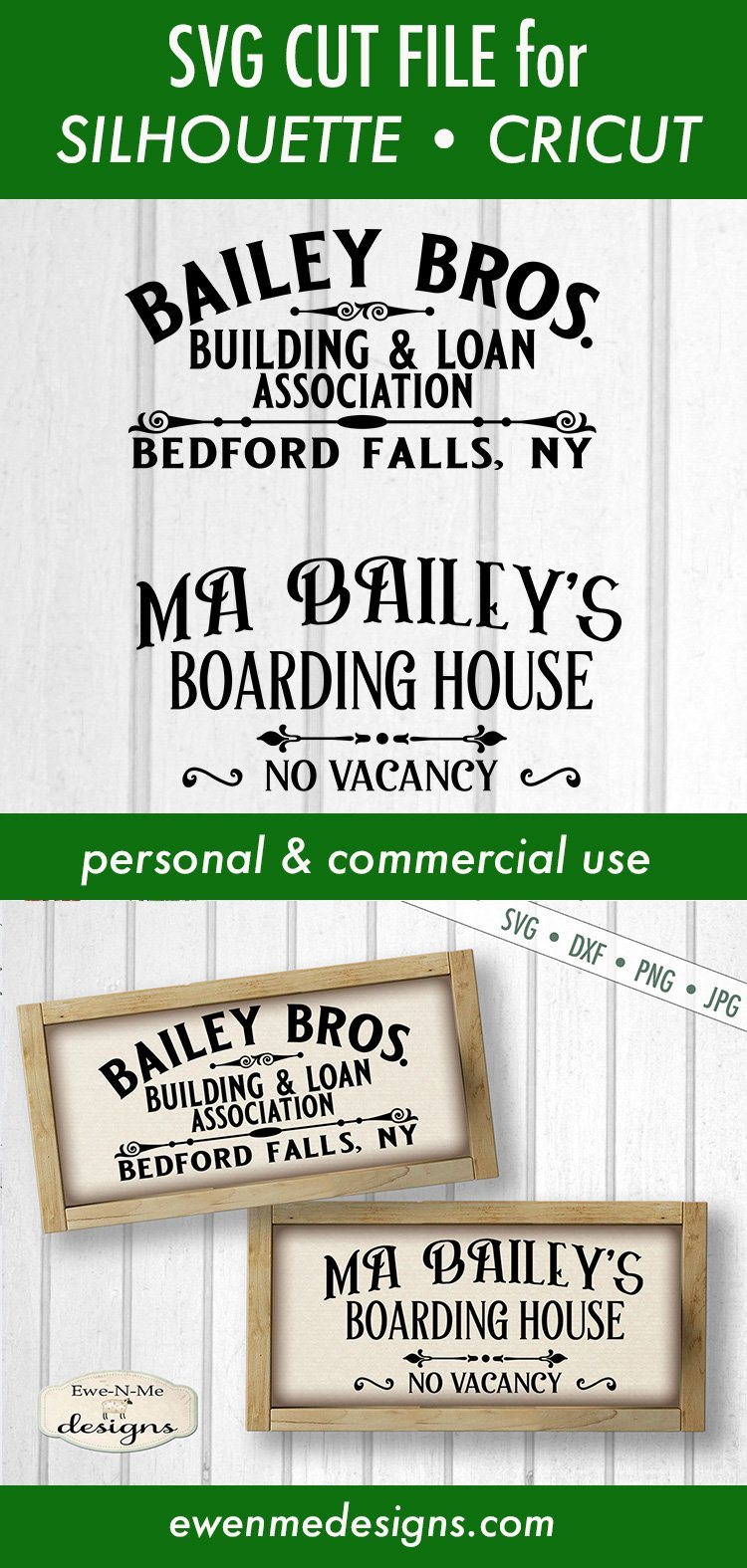 Bailey Bros Building Loan - Ma Baileys Boarding House - SVG - So Fontsy