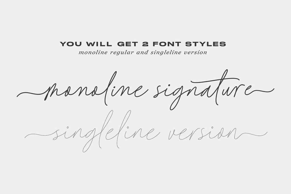 Baked Salmon - Monoline and Singleline font - So Fontsy