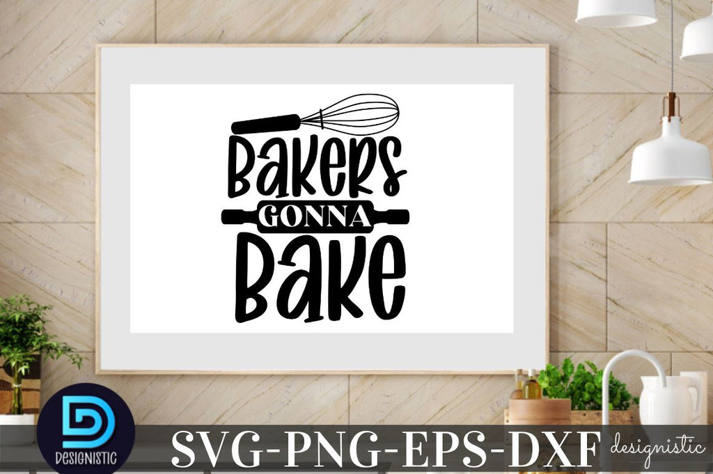 Bakers Gonna bake, Kitchen Monogram SVG - So Fontsy