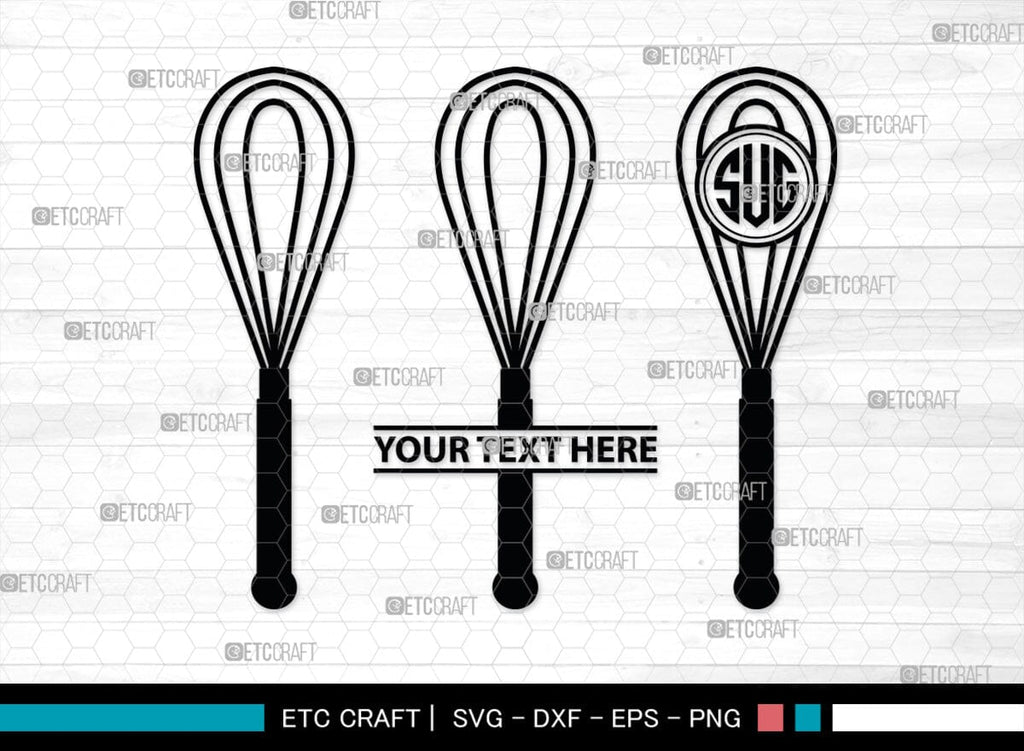 Bakery Monogram, Bakery Silhouette, Bakery SVG, Baking Svg, Rolling Pin ...