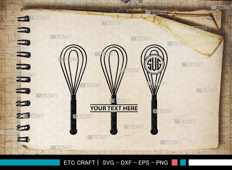 Bakery Monogram, Bakery Silhouette, Bakery SVG, Baking Svg, Rolling Pin ...