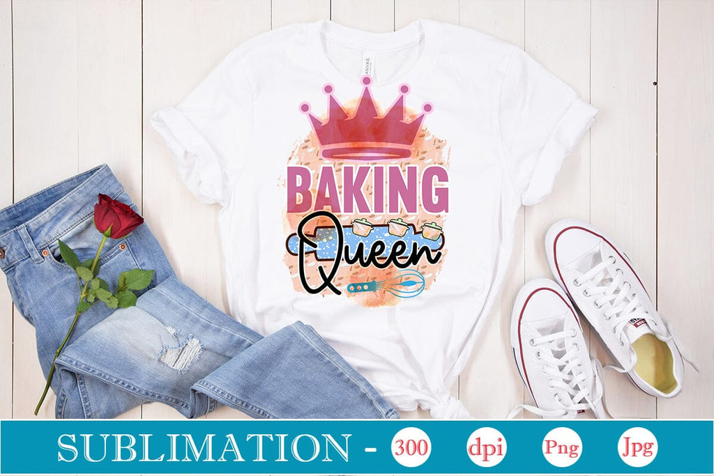 Baking Queen Sublimation Cricut Crafts, scan n cut Crafts, Silhouette ...