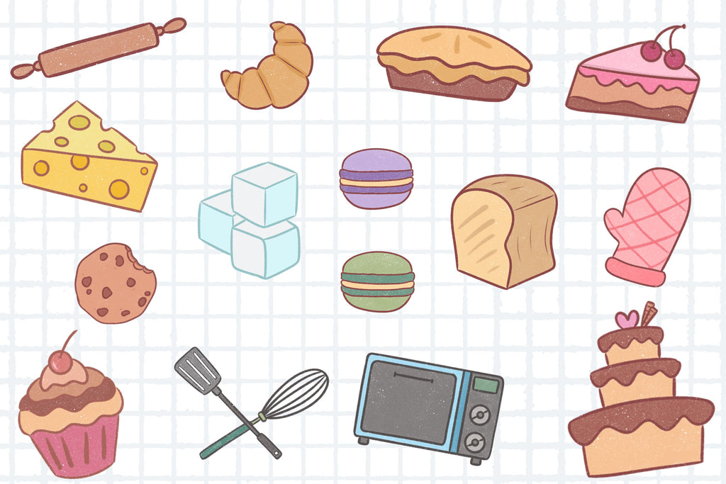 Baking set Clipart - So Fontsy