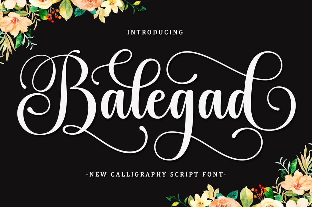 Balegad Script Font - So Fontsy