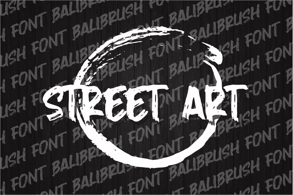 Balibrush - Rough Brush Font - So Fontsy