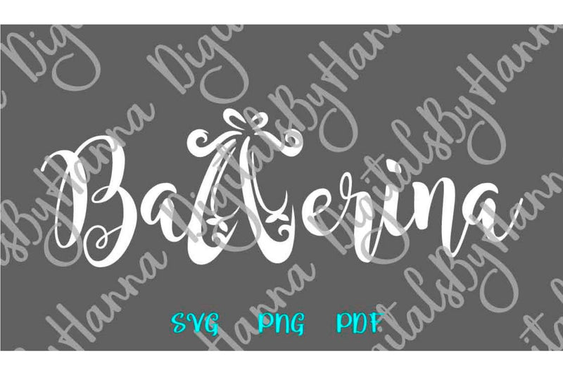 Ballerina Sign SVG DXF PNG PDF JPG - So Fontsy