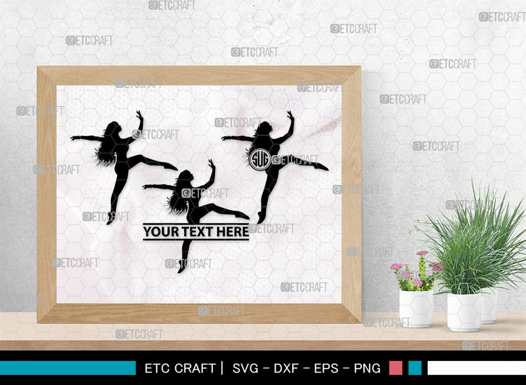 Ballet Monogram, Ballet Silhouette, Ballet SVG, Ballerina Poses Svg ...