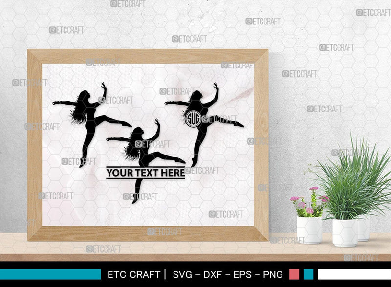 Ballet Monogram, Ballet Silhouette, Ballet SVG, Ballerina Poses Svg ...