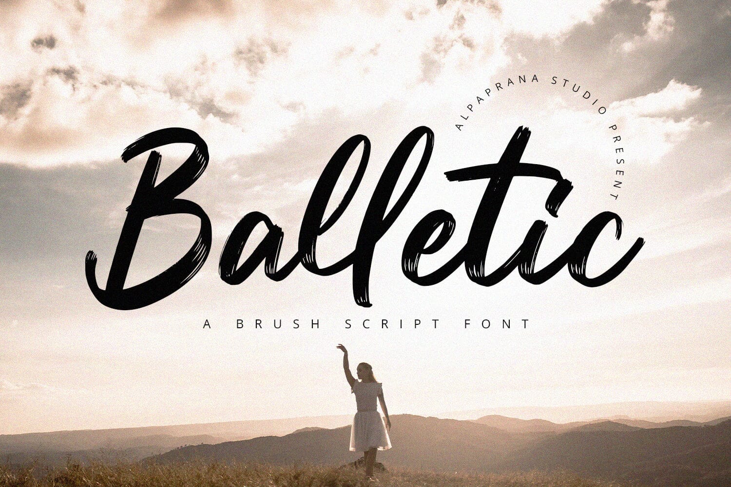 Balletic - Brush Script Font - So Fontsy
