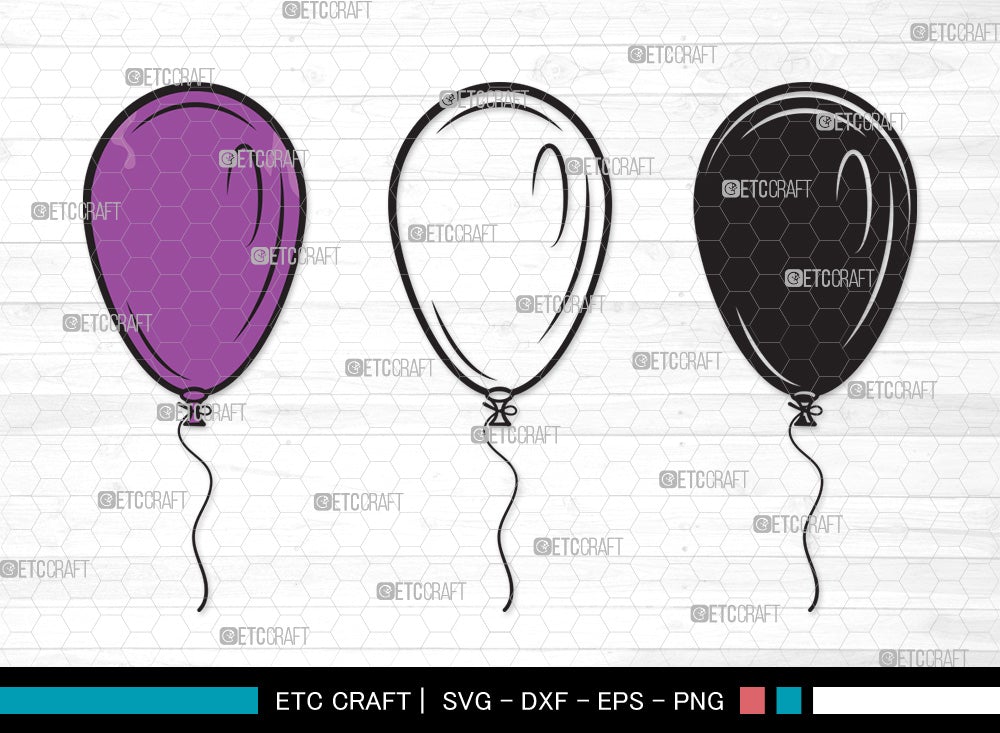 Balloon SVG | Air Balloon Svg | Balloon String Svg | Hot Air Balloon ...