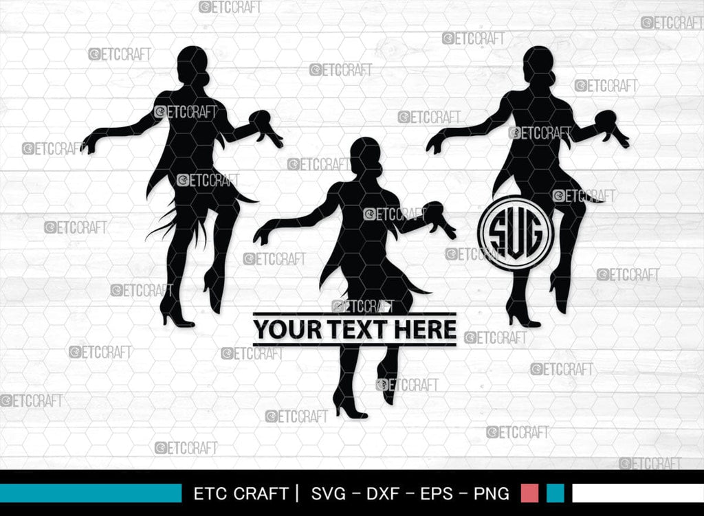 Ballroom Dance Monogram, Ballroom Dance Silhouette, Ballroom Dance SVG ...