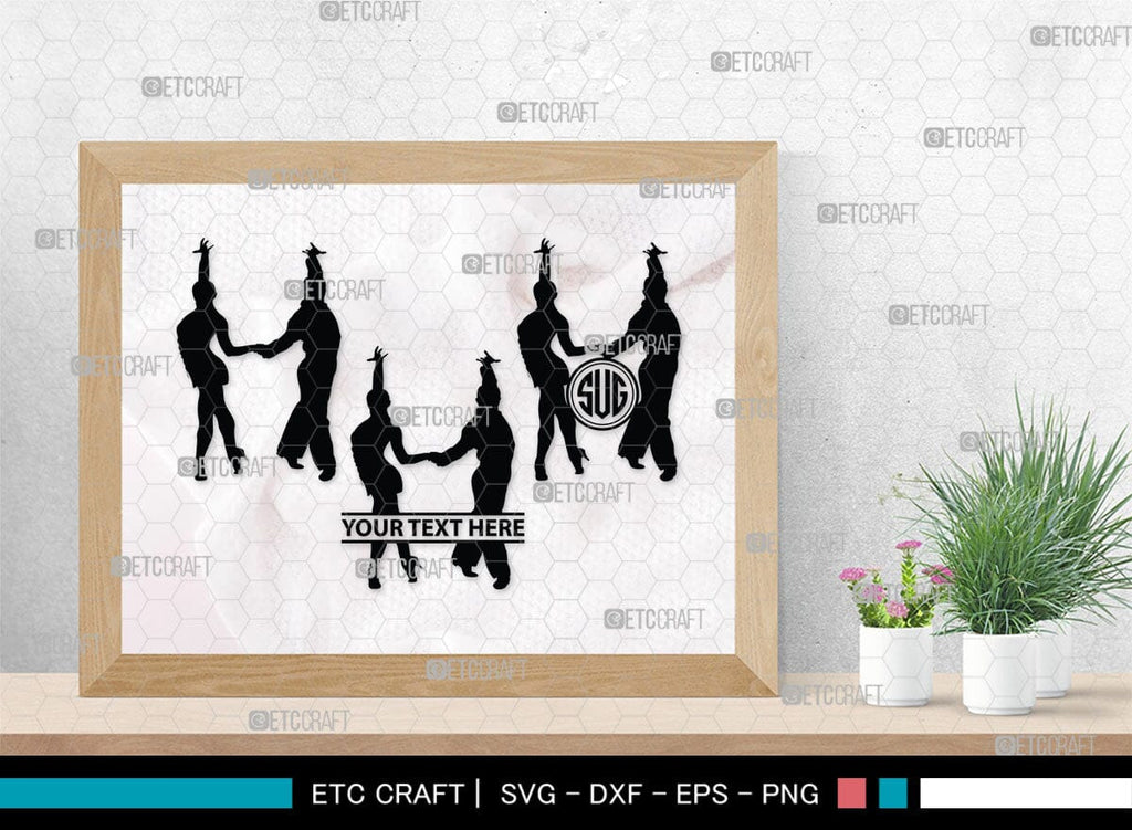 Ballroom Dance Monogram, Ballroom Dance Silhouette, Ballroom Dance SVG ...