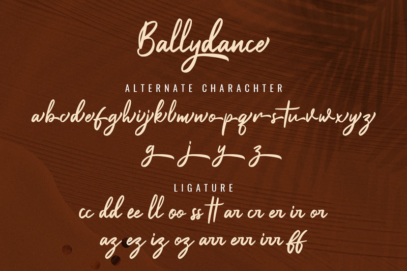 Ballydance - Handwritten Script Font - So Fontsy