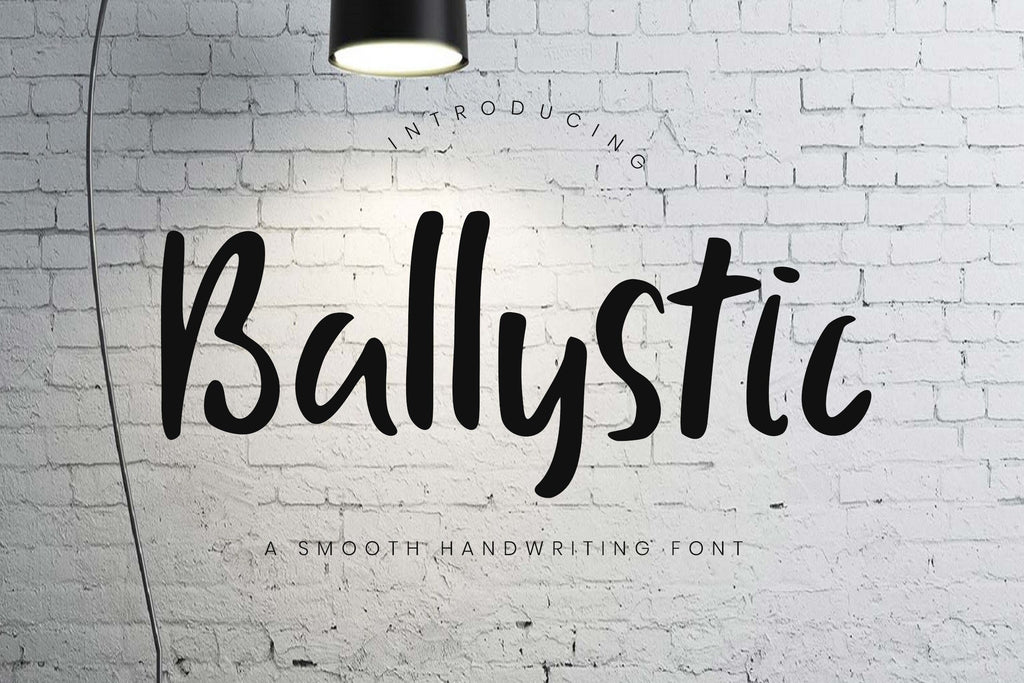 Ballystic Handwriting Typeface - So Fontsy