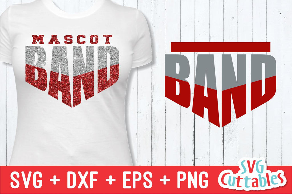 Band Template 002 | SVG Cut File - So Fontsy