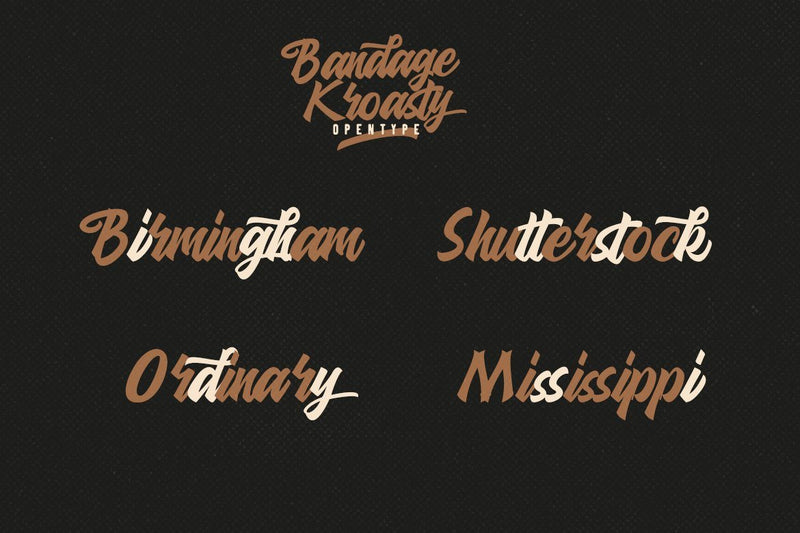 Bandage Kroasty Script - So Fontsy