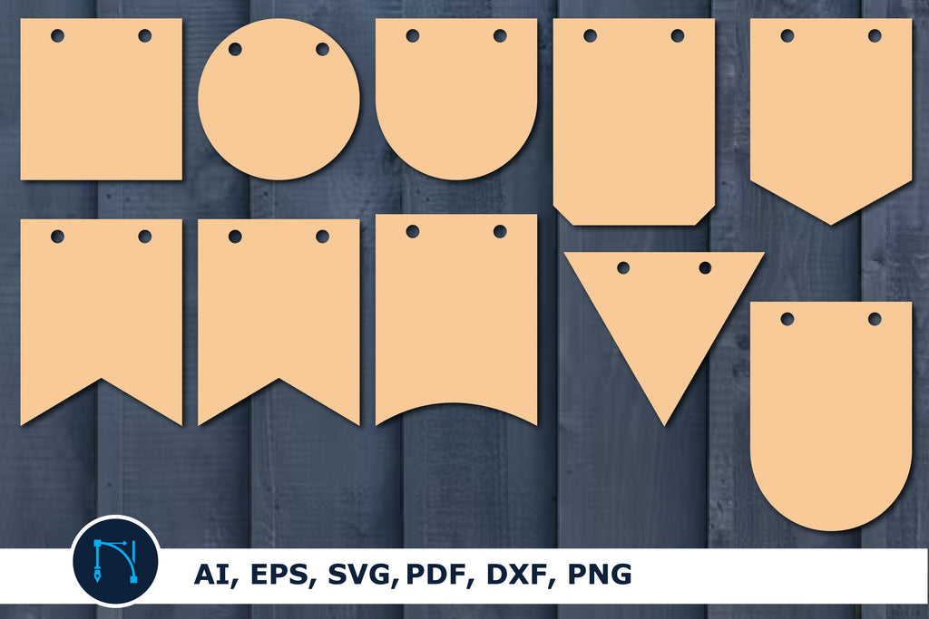 Banner Cut Files SVG cut file bundle - So Fontsy