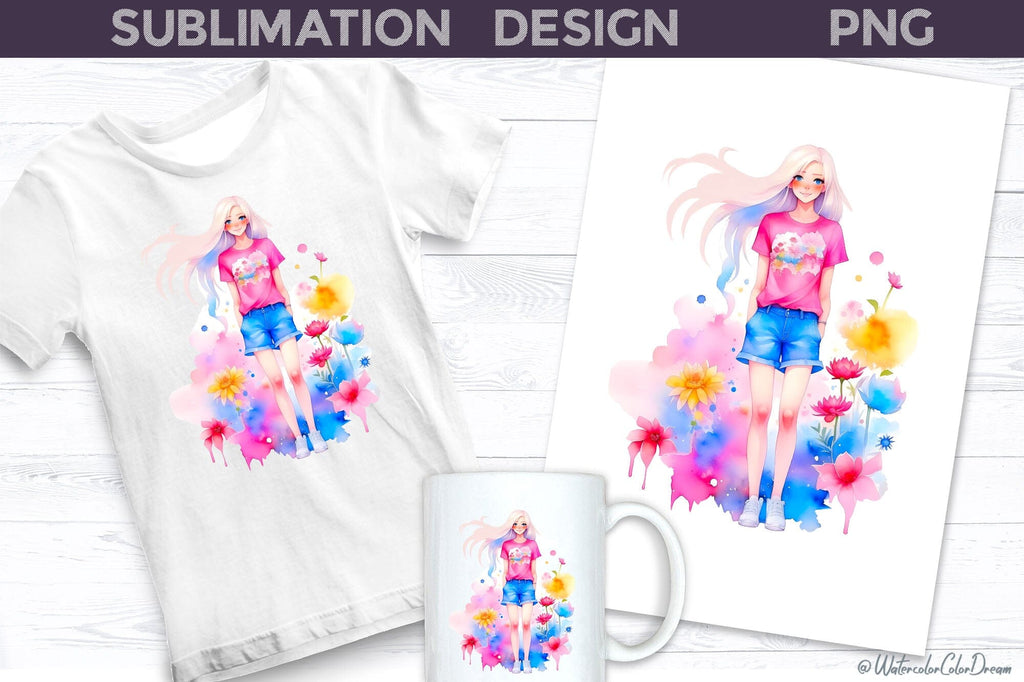 Barbie Girl Sublimation Designs | Barbie Style Sublimation - So Fontsy