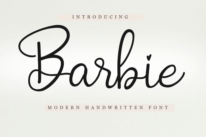 Barbie script - So Fontsy