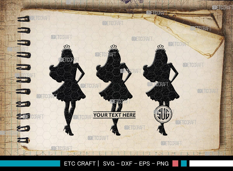 Barbie Set Monogram, Barbie Set Silhouette, Barbie Set SVG, Barbie Svg ...