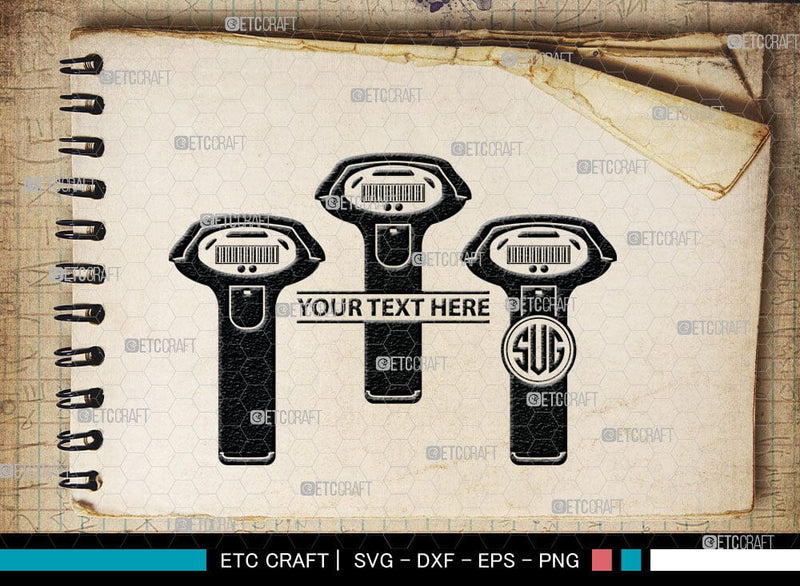 Barcode Scanner Monogram, Barcode Scanner Silhouette, Scanner Svg ...