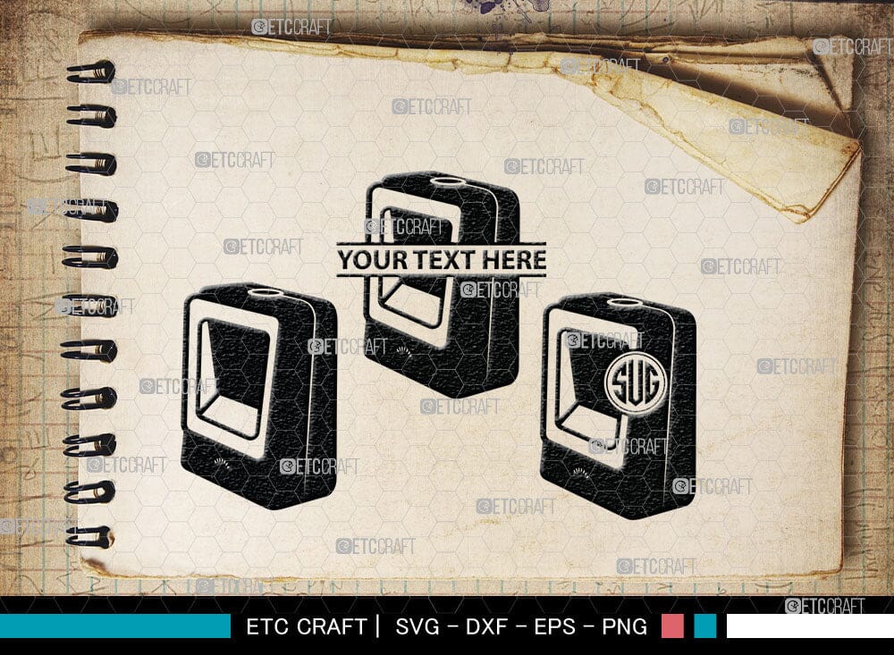 Barcode Scanner Monogram, Barcode Scanner Silhouette, Scanner Svg ...