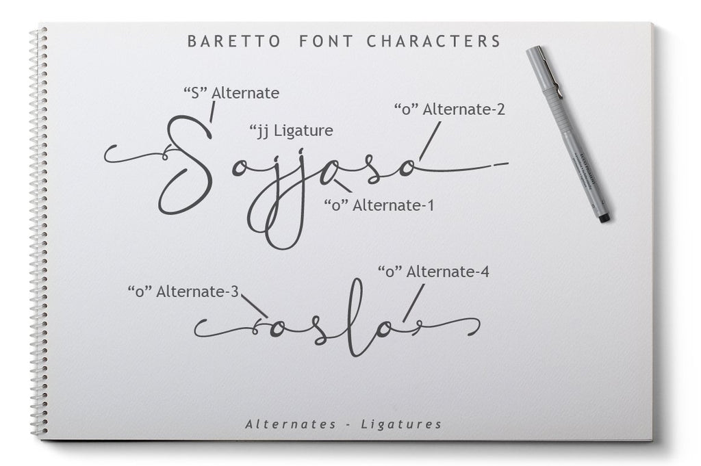 Baretto Font - So Fontsy