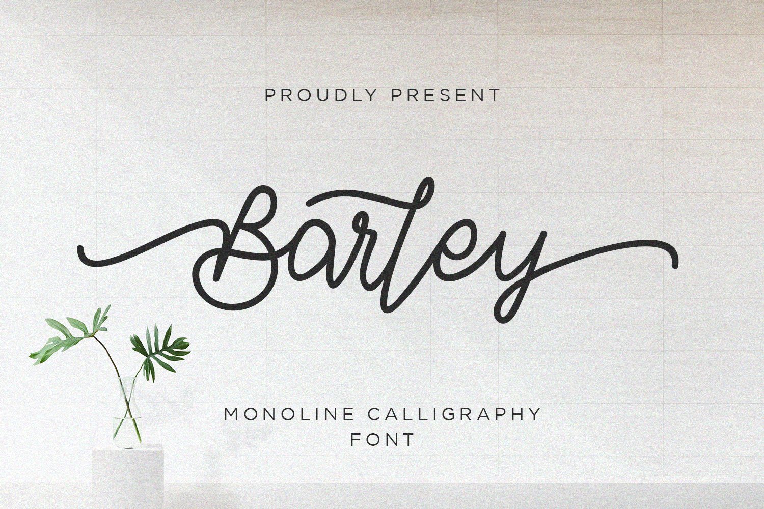 Barley - Monoline Calligraphy - So Fontsy