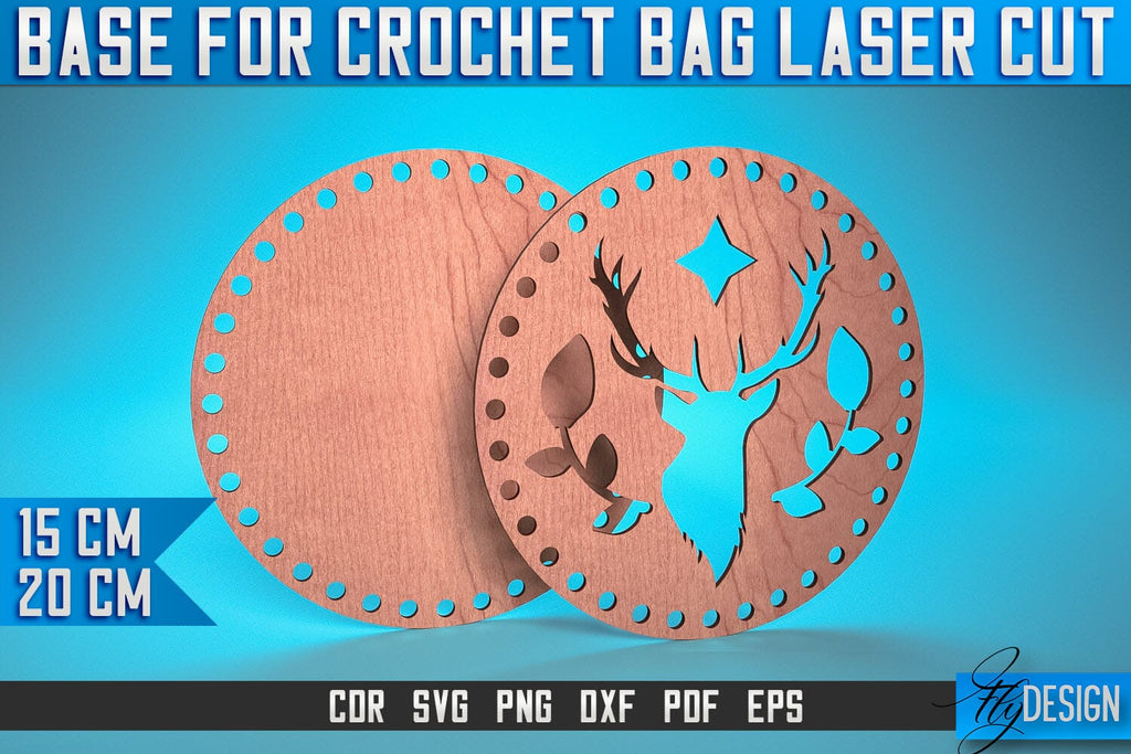 Base for Crochet Bag Laser Cut SVG | Accessories Laser Cut SVG Design ...