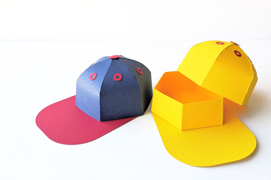 Baseball Cap Gift Box SVG - So Fontsy