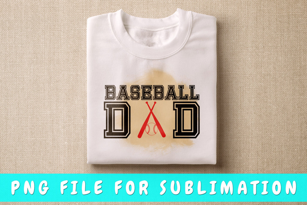 Baseball Dad PNG, Baseball Design For Sublimation - So Fontsy