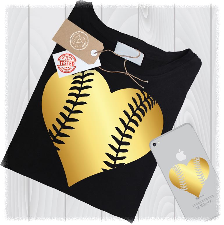 Baseball Heart SVG Files for Cricut Mom DXF Laces Designs- Baseball ...