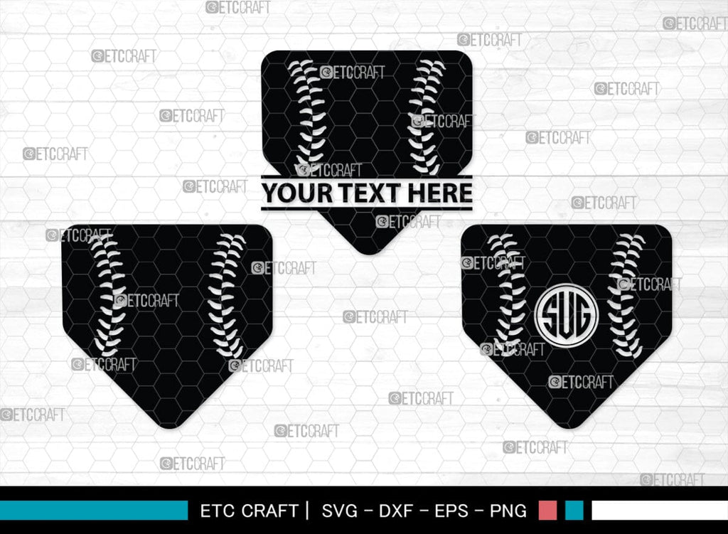 Baseball Monogram, Baseball SVG Cut Files, Baseball Silhouette ...