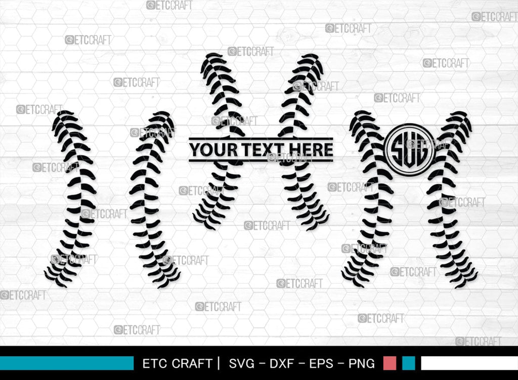 Baseball Monogram, Baseball SVG Cut Files, Baseball Silhouette ...