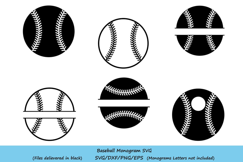 Baseball Monogram| Baseball SVG Cut Files - So Fontsy