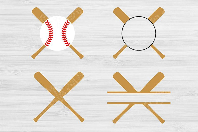 Baseball Monogram Svg, Baseball Png, Baseball Bat Svg Files for Cricut ...