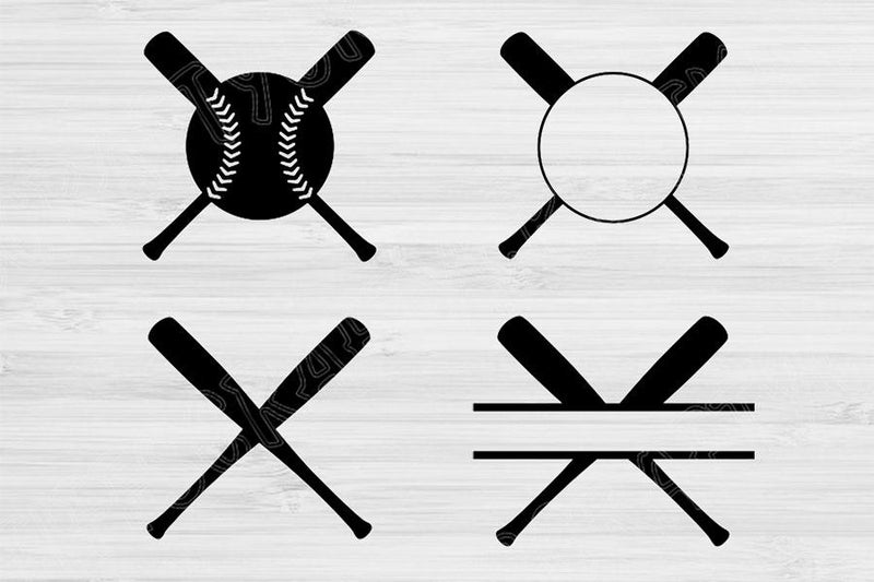 Baseball Monogram Svg, Baseball Png, Baseball Bat Svg Files for Cricut ...