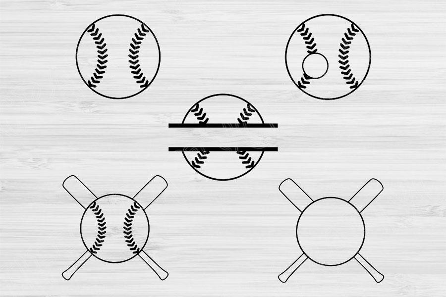 Baseball Monogram Svg, Baseball Png, Baseball Bat Svg Files for Cricut ...