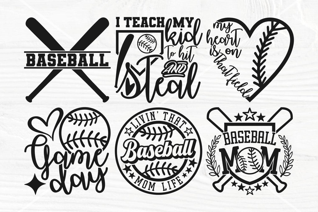 Baseball SVG Bundle, Baseball Shirt, SVG Designs - So Fontsy