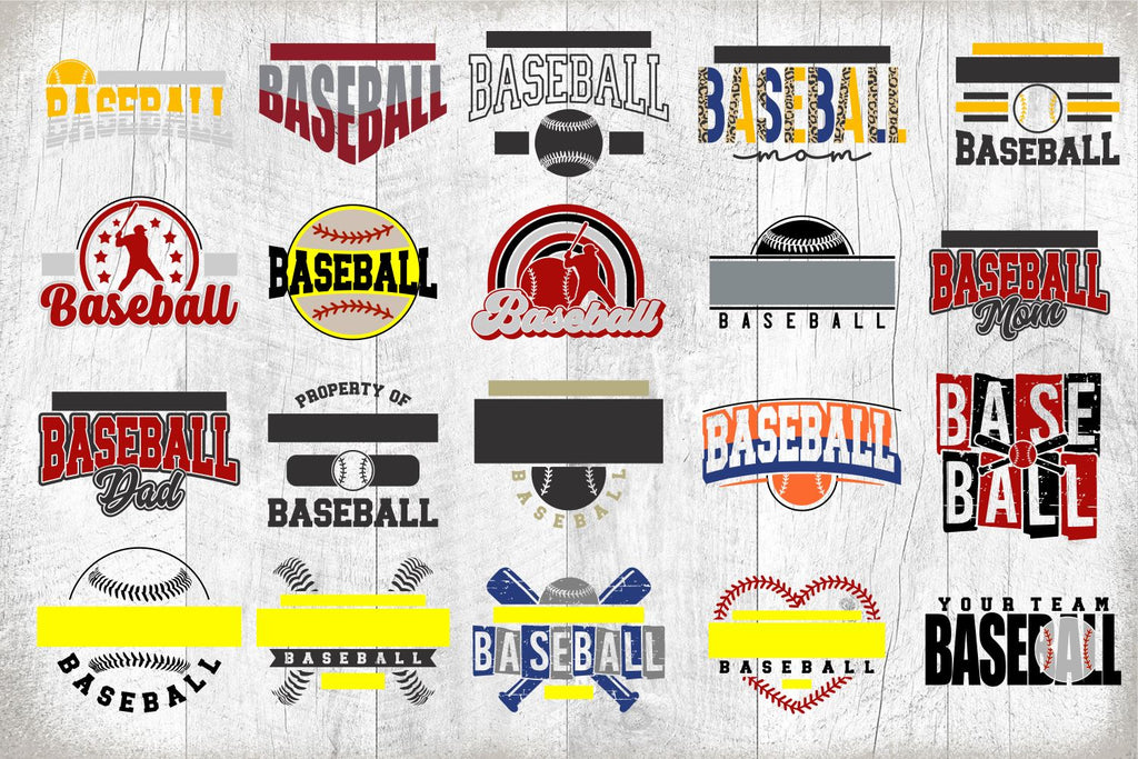 Baseball svg Bundle - Baseball Template Bundle 3 - svg - eps - dxf - p ...