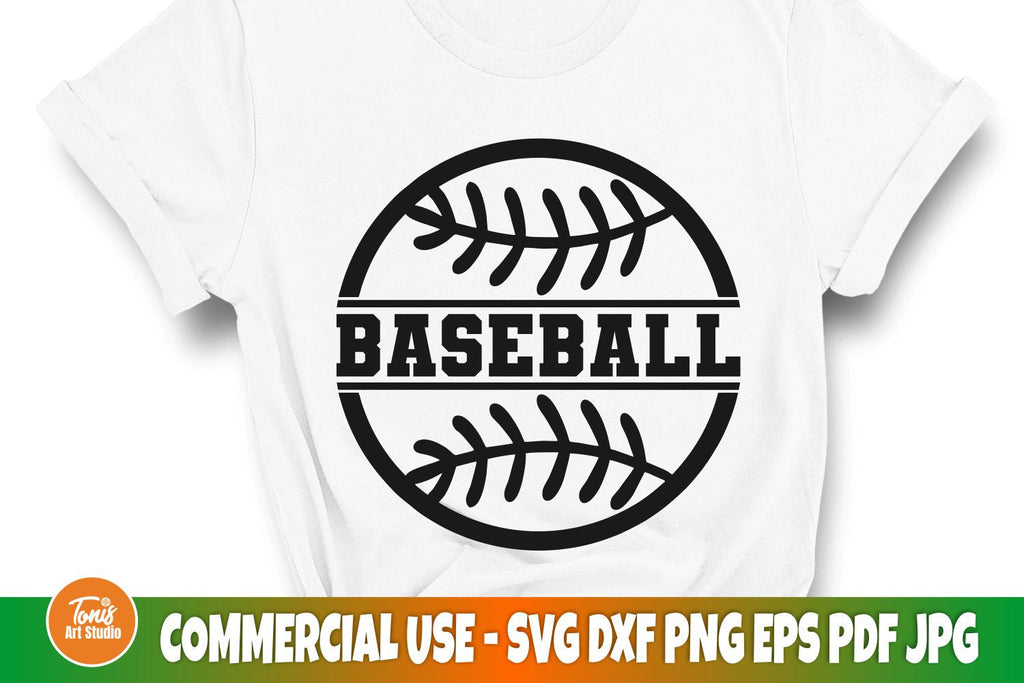 Baseball SVG Cut File, Sports PNG, Monogram Svg, T Shirt Design - So Fontsy