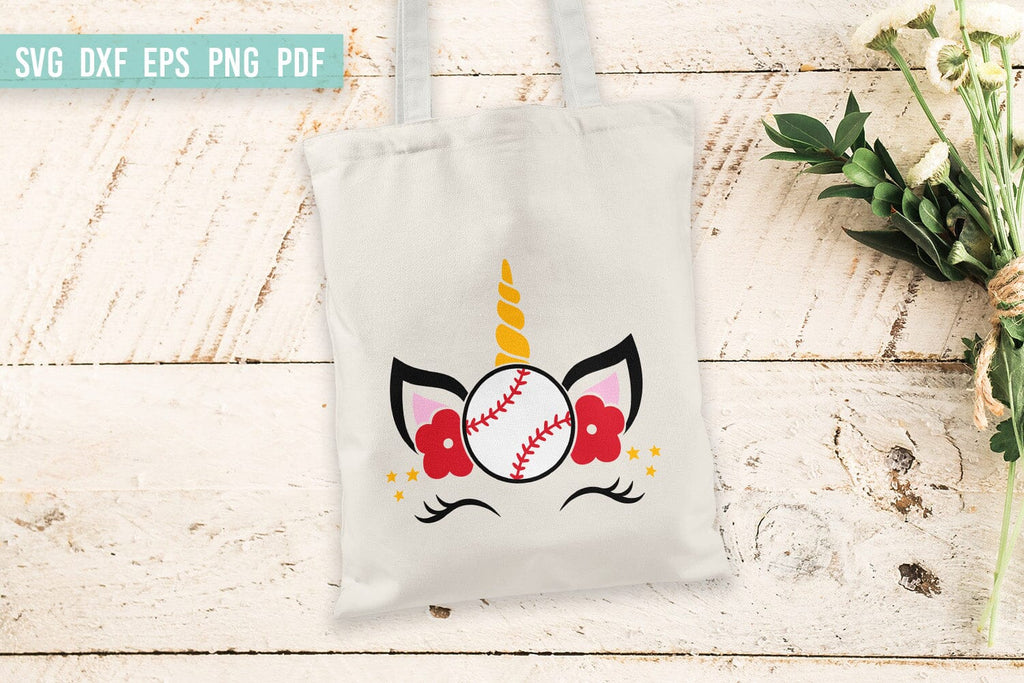 Baseball Unicorn SVG Files for Cricut | Baseball SVG - So Fontsy