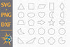 Basic Shape Outline SVG, PNG, DXF Digital Files Include - So Fontsy