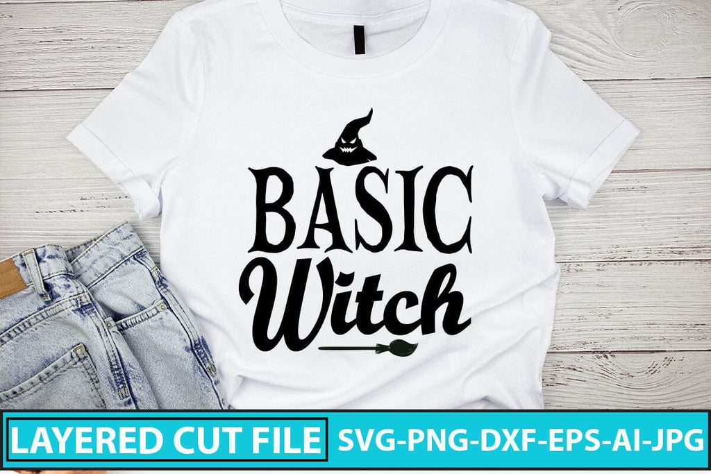 Basic Witch SVG Cut File - So Fontsy